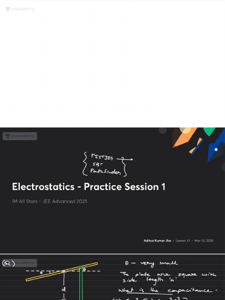 Electrostatics Practice Session 1 With Anno (1) | PDF