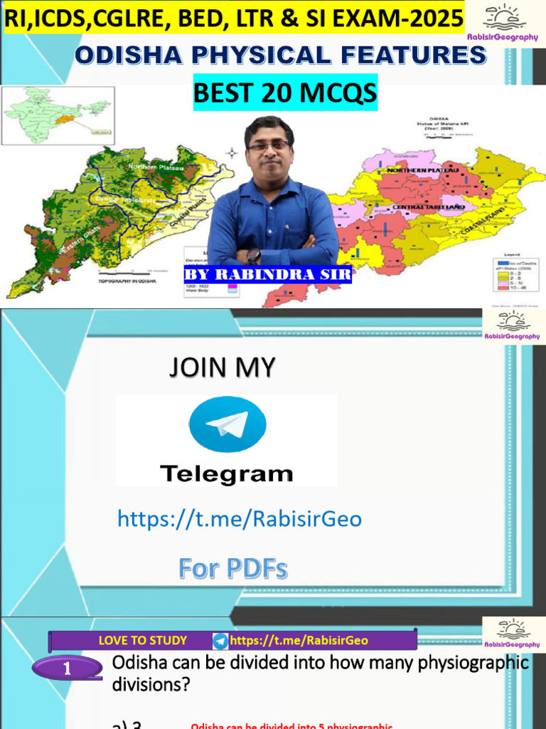 Physical Features of Odisha | PDF | Plateau | Topography