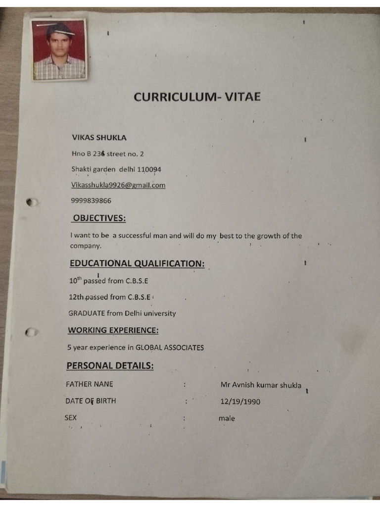 VIKAS RESUME | PDF