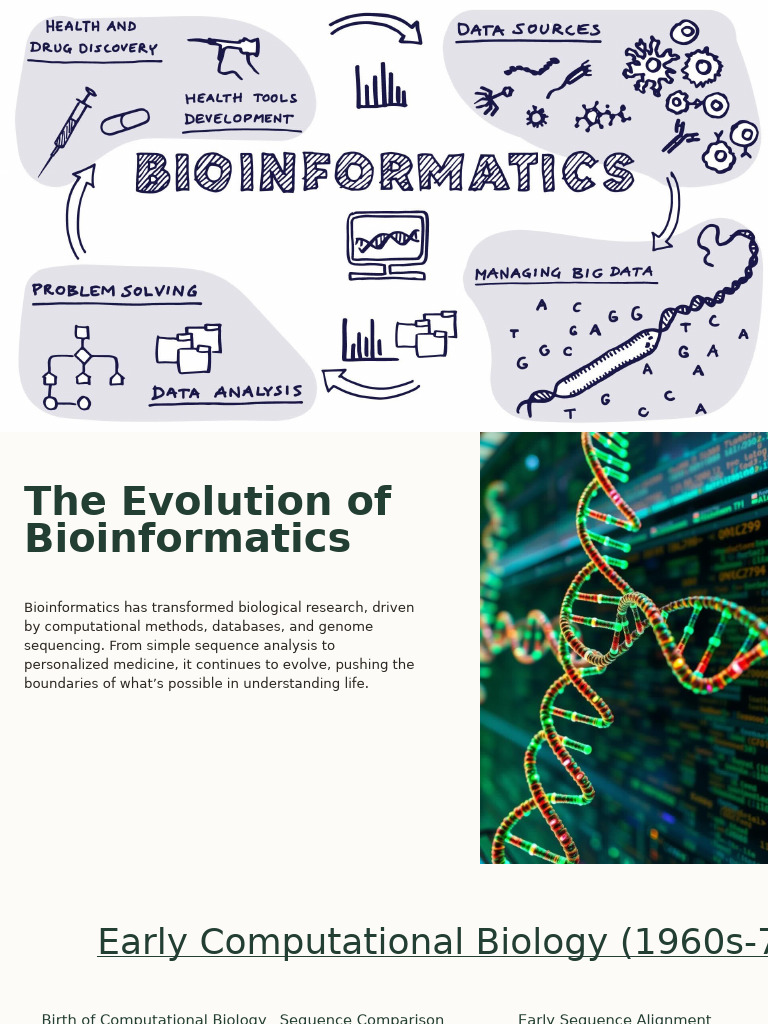 The Evolution of Bioinformatics - ppt2x | PDF | Bioinformatics | Dna Sequencing
