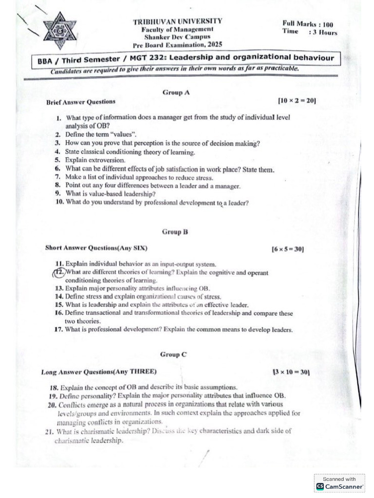Shankardev Pre Board Question | PDF