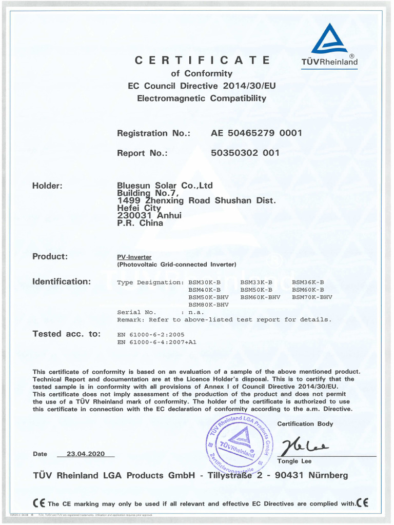 50350302 001 cert_E -60K | PDF