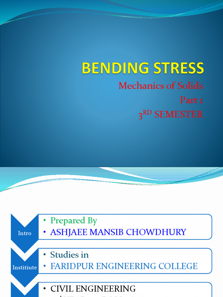 Bending Stress | PDF | Bending | Beam (Structure)