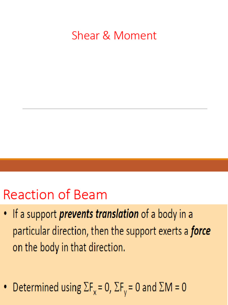 2. Reaction SFD BMD | PDF