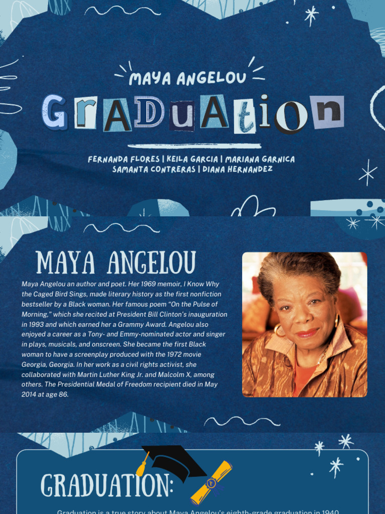 Task 7 Team PPT about the reading Graduation | PDF | Maya Angelou