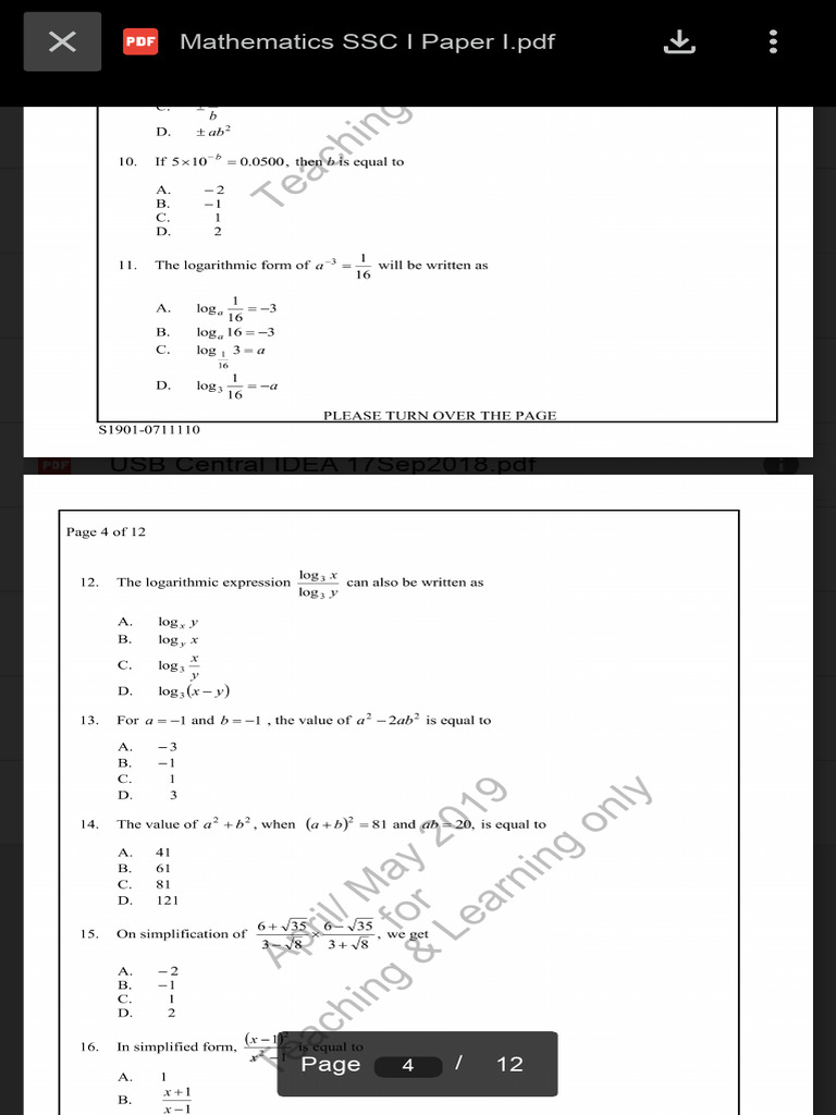 Google Drive Past Papers Collection | PDF