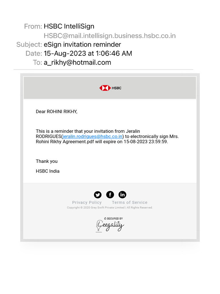 ESign Invitation Reminder | PDF