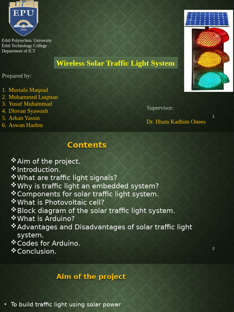 Wireless Solar Traffic Light System - 1638729894 - 1638768275 | PDF ...