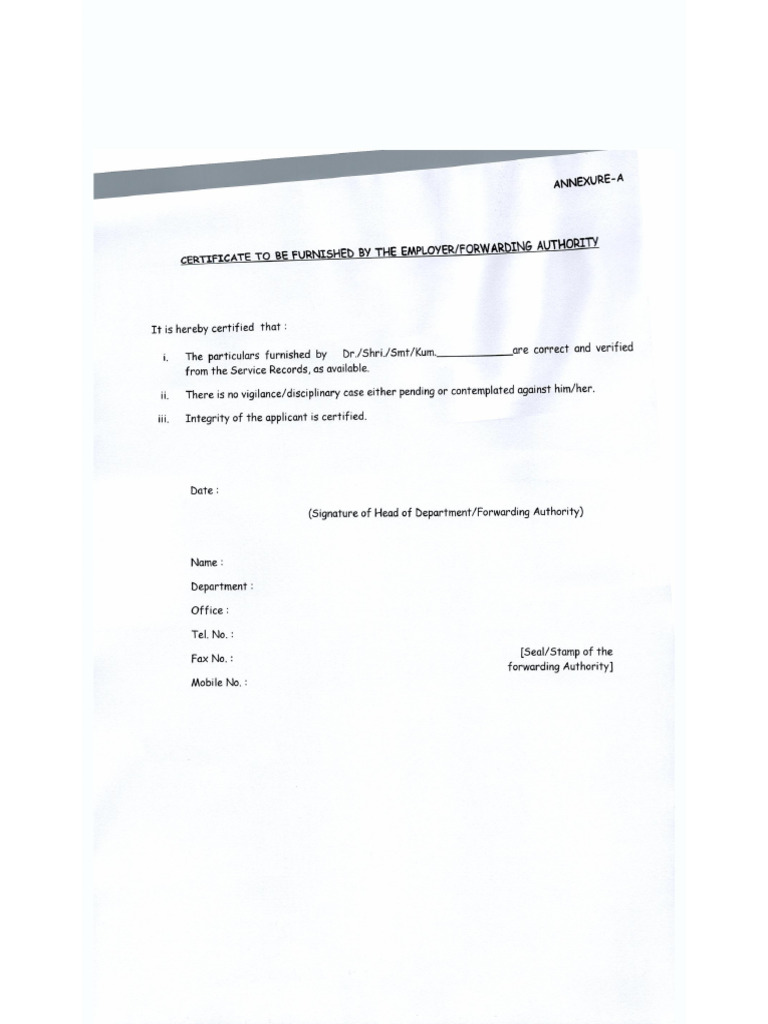 Annexure A | PDF