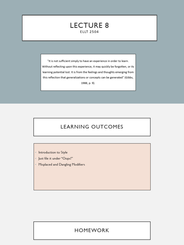 2023 Lecture 8 Introduction to Style | PDF | Linguistics