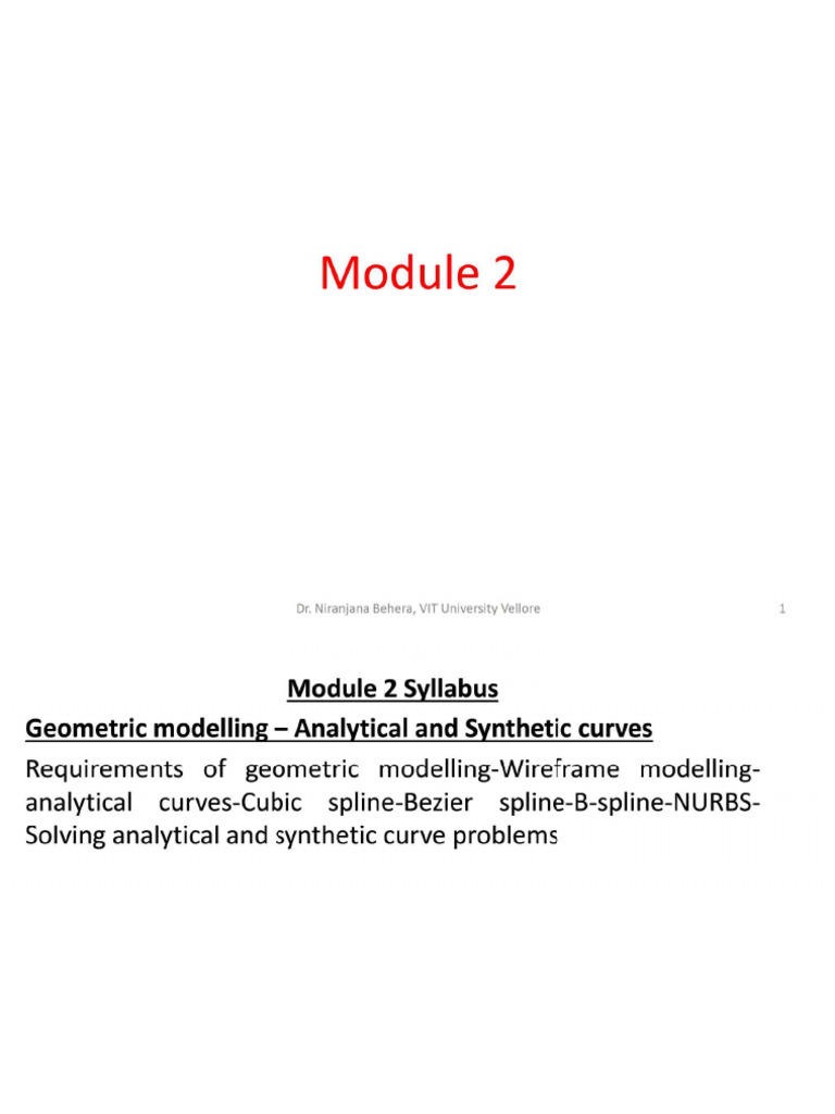 CAD-FEA - Module 2 | PDF