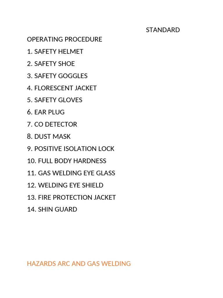 INDRA JIT SARKAR PPE SOP | PDF | Welding | Construction