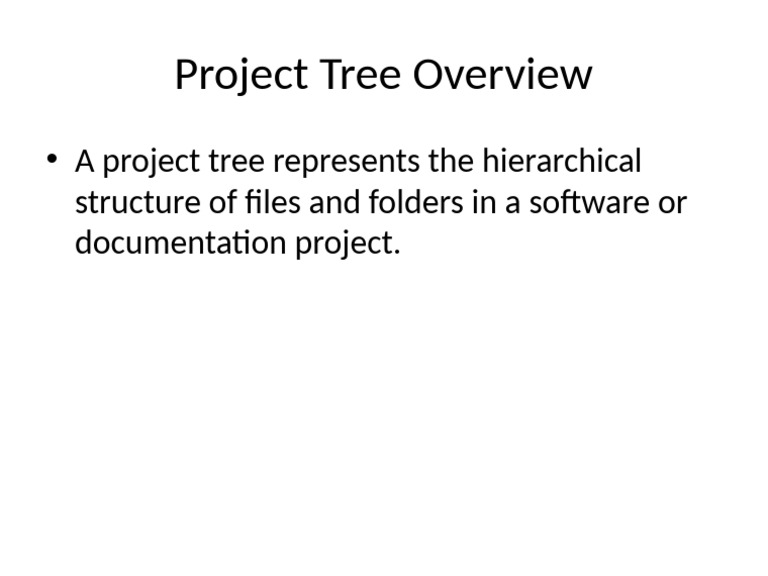 Project Tree 1 | PDF