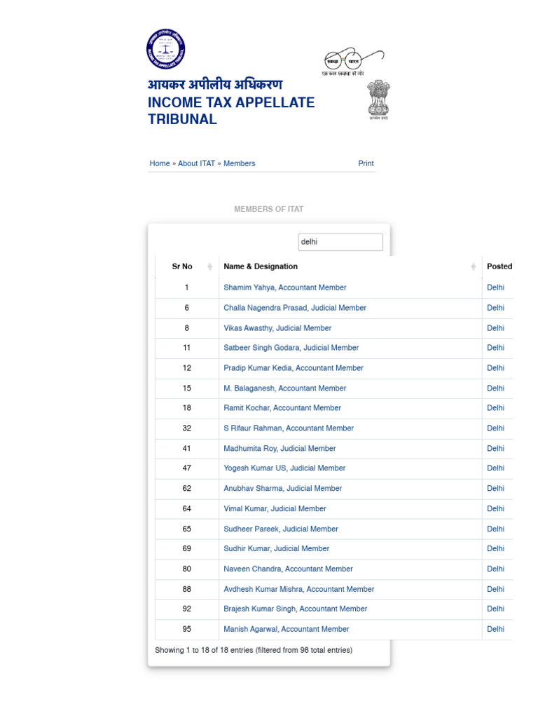 ITAT Delhi Bench | PDF