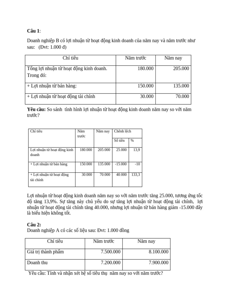 ÔN TẬP PTHDKD | PDF