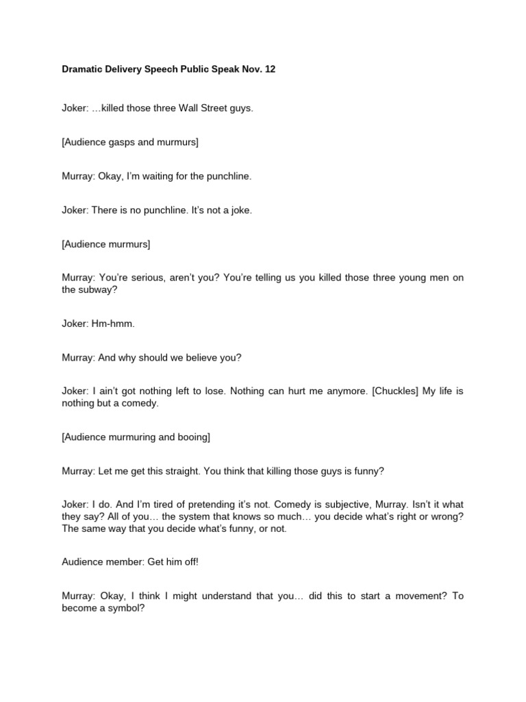 Gonzalezraul - 377703 - 27109719 - Dramatic Delivery Speech Public Speak Nov. 12 | PDF