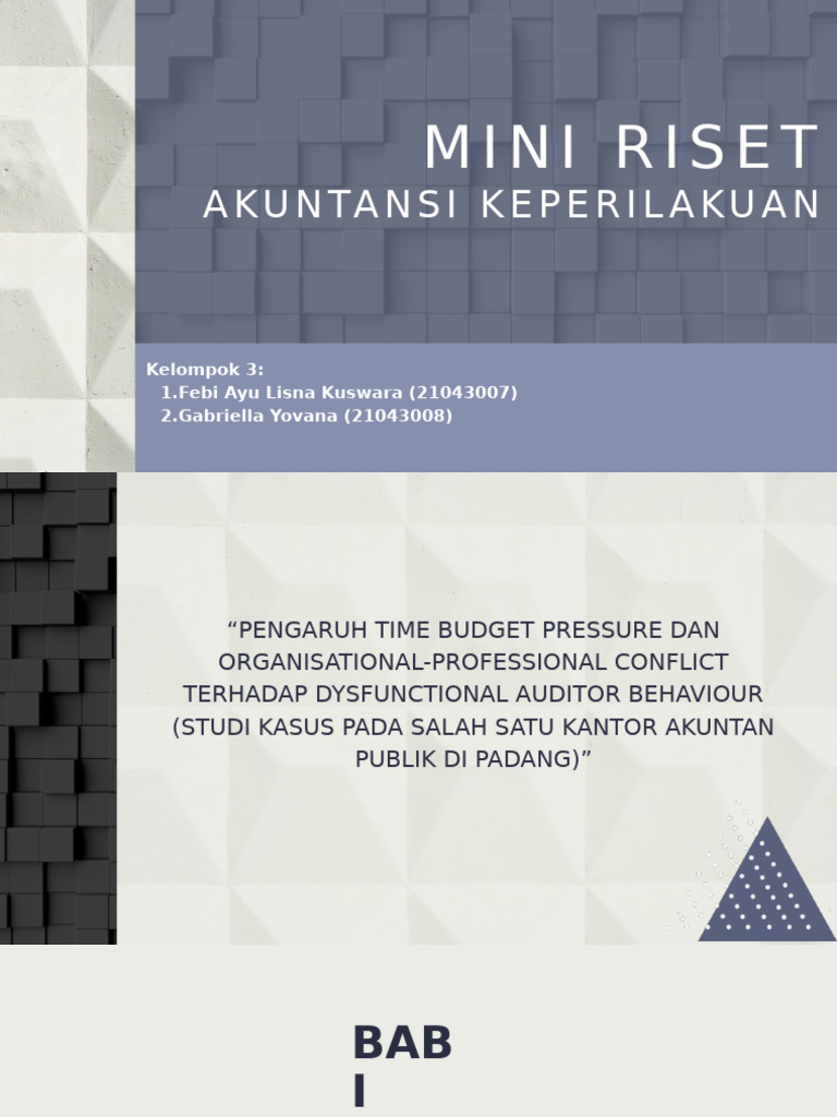 Mini Riset Bab 1 Kelompok 3 | PDF