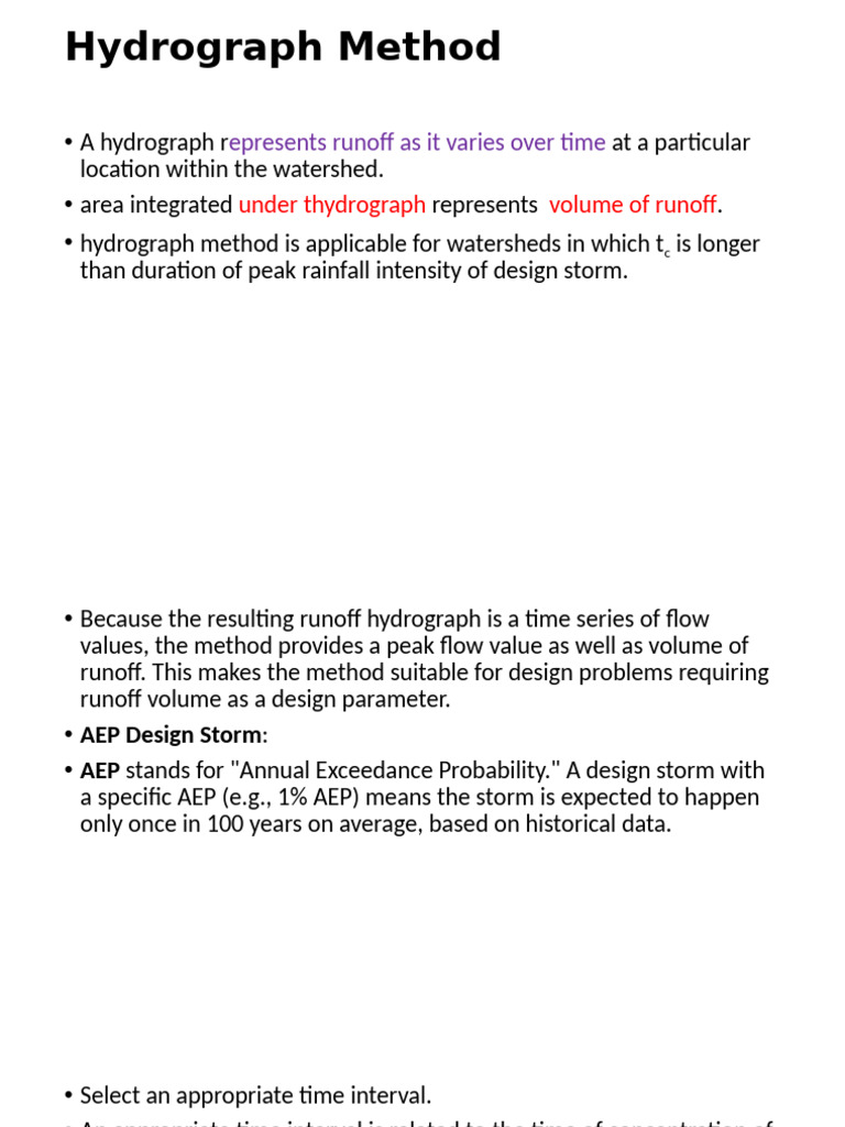 Hydrograph Method | PDF