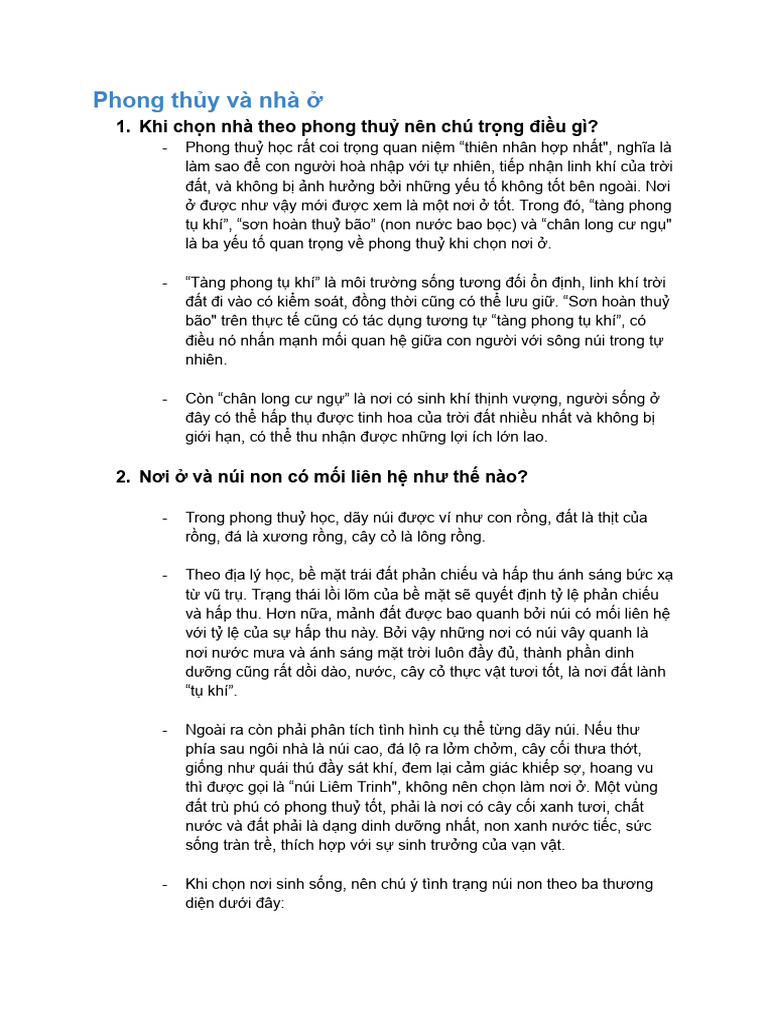 Bản sao của Típ phong thủy nhà | PDF