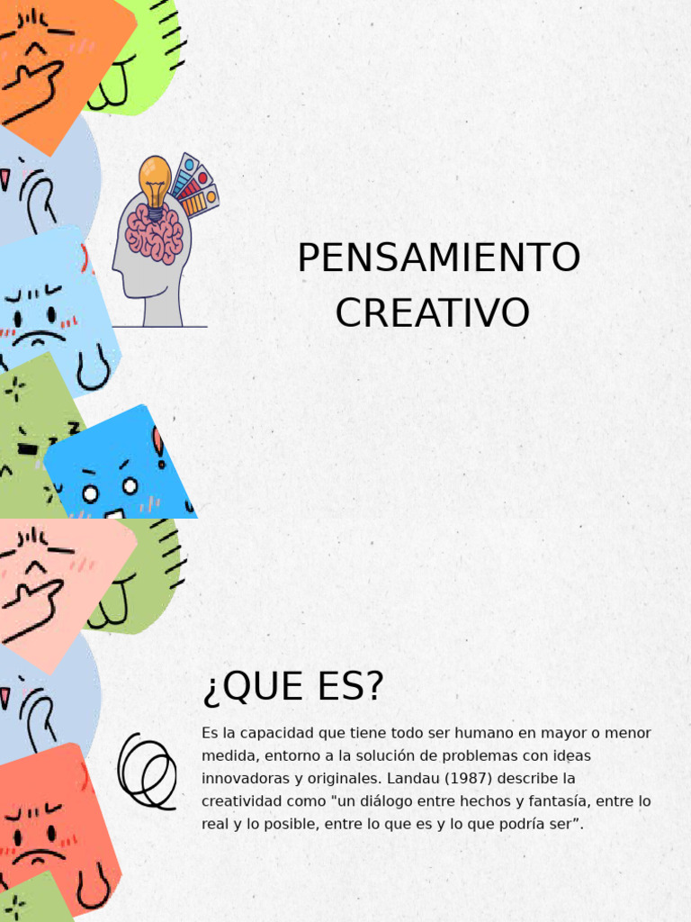 El Pensamiento Crítico y Creativo 10 | PDF