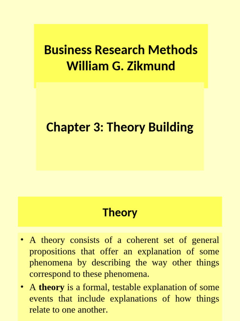 Chapter-3 BRM 6th B HRM+MKTG Fall2024 | PDF | Methodology | Theory