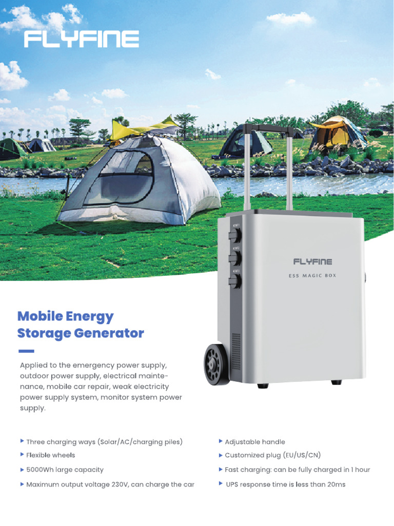 Mobile Energy Storage System FP-5000 | PDF | Mains Electricity | Power ...