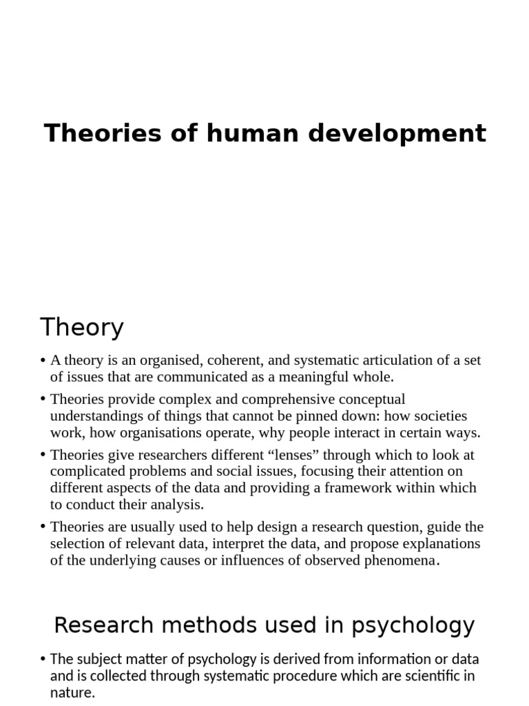 Theories of Human Development | PDF | Reinforcement | Thought