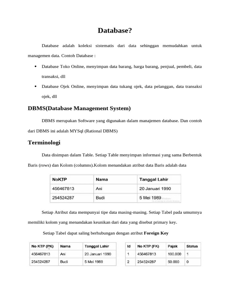 Belajar Database MariaDB | PDF