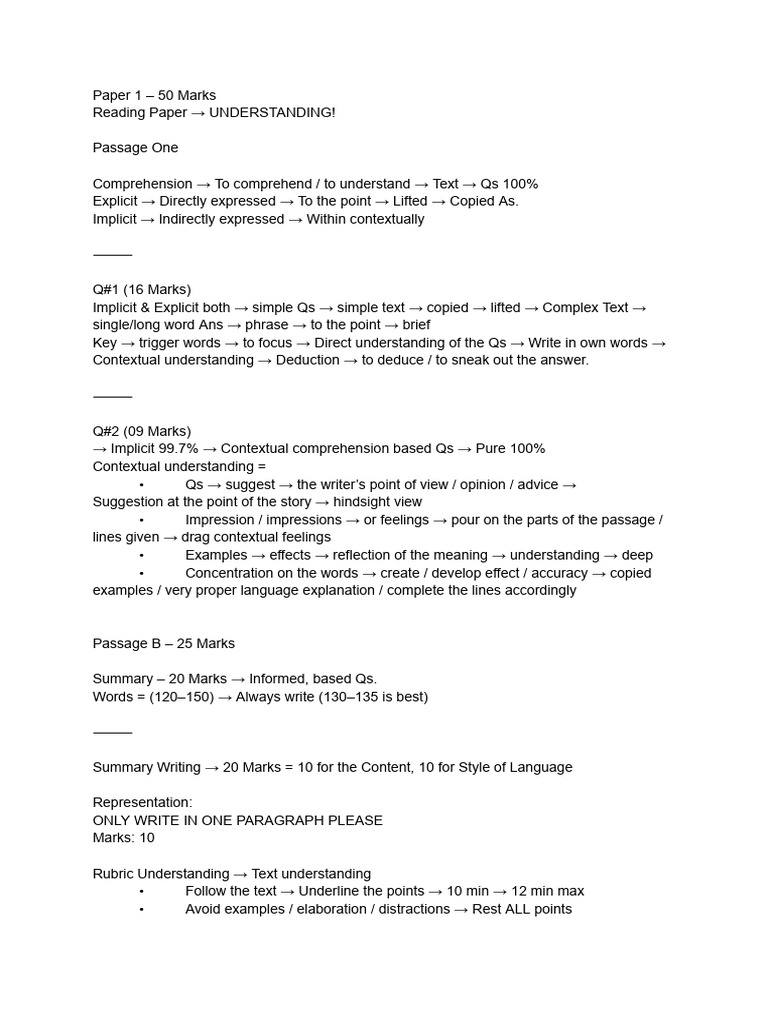 English Sir Rao Workshop Material | PDF