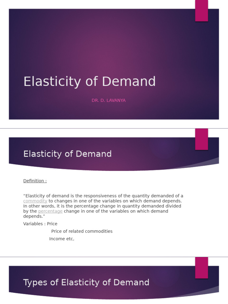 Elasticity of Demand and Supply | PDF