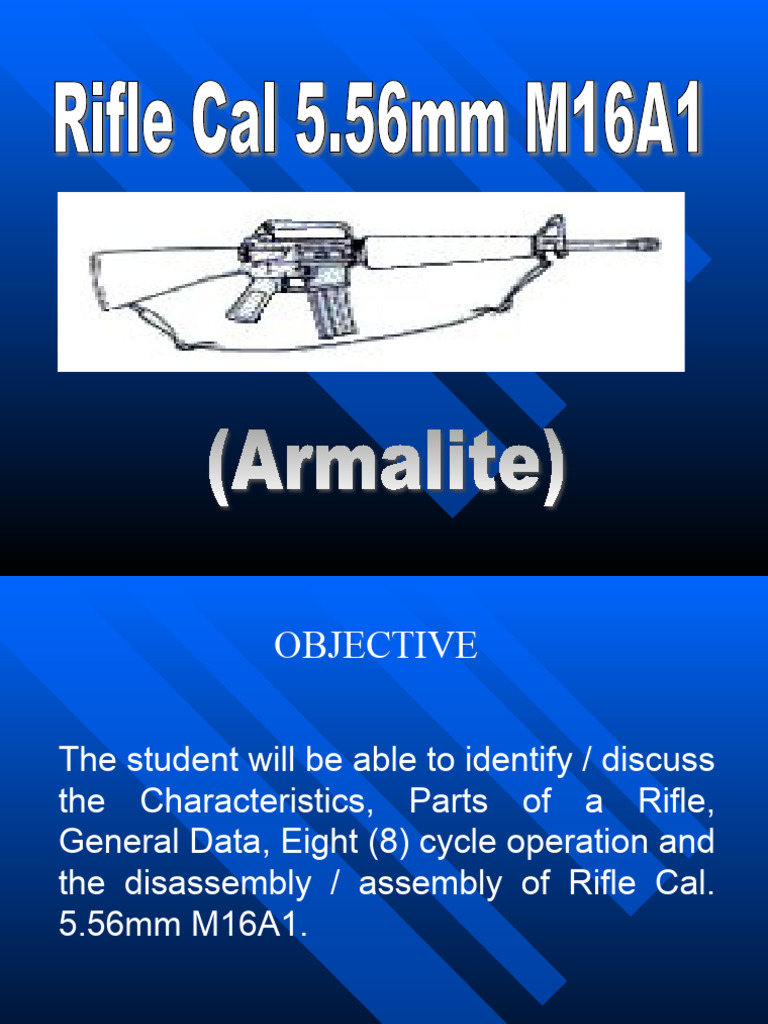 m16 Rifle | PDF | Cartridge (Firearms) | Magazine (Firearms)