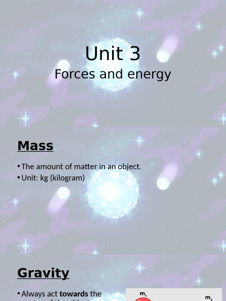 Unit 3 - Forces and Energy | PDF | Planets | Tide