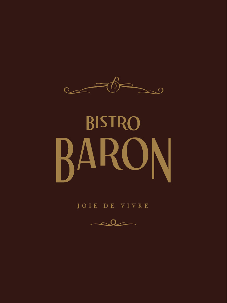 Bistro Baron Menu Highlights | PDF | French Cuisine | Indonesian Cuisine