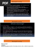 Ausubel's Meaningful Learning Theory | PDF | Concept | Learning