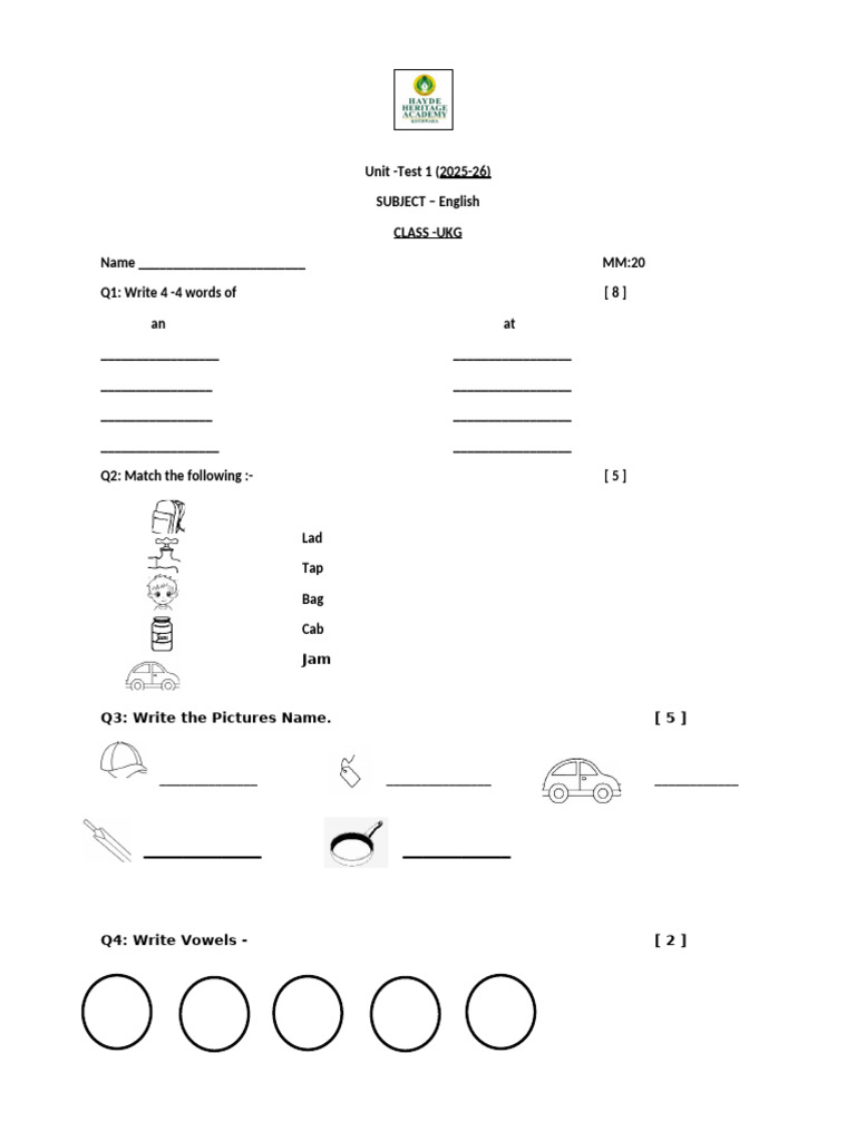 Evs Ukg Final Paper 1 | PDF