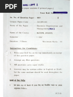 Management Principles and Applications Sem 1 BCOM HONS | PDF | Social ...