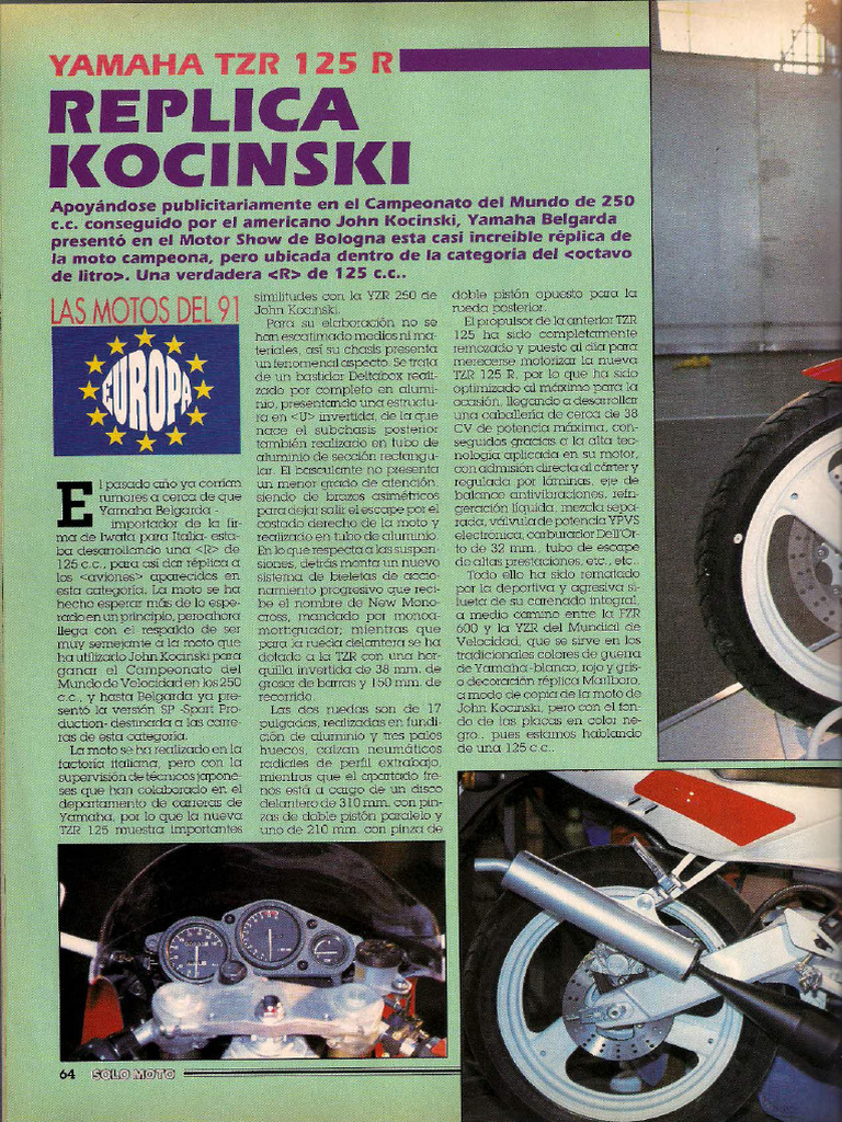 Yamaha TZR 125 Solo Moto 30 96 1991-1 | PDF