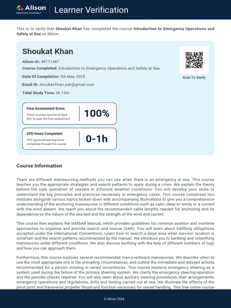 Learner Verification 3214 48171487 | PDF | Search And Rescue