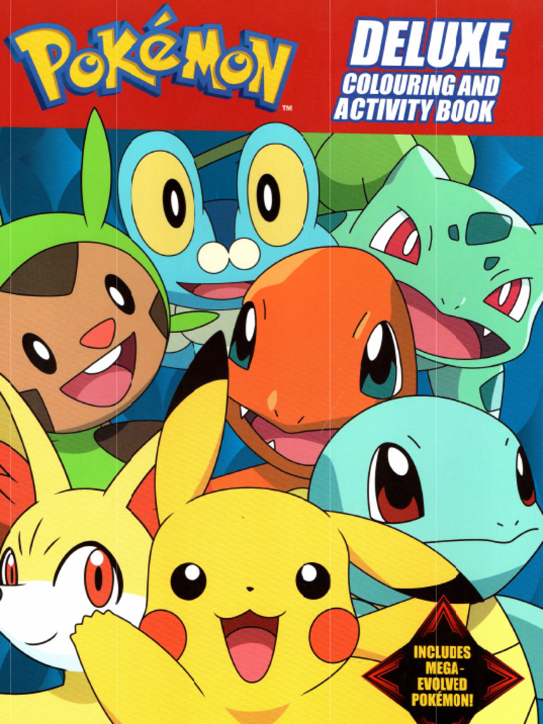 Pokemon Deluxe Colouring and Activity Book | PDF