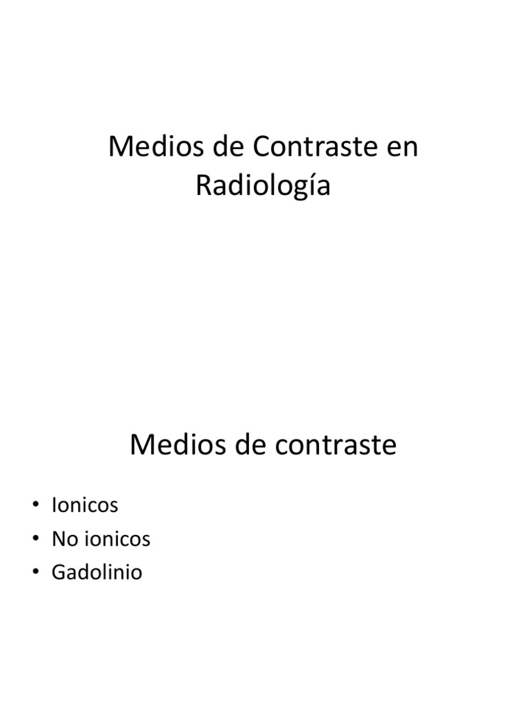 Medios de Contraste | PDF | Asma | Alergia