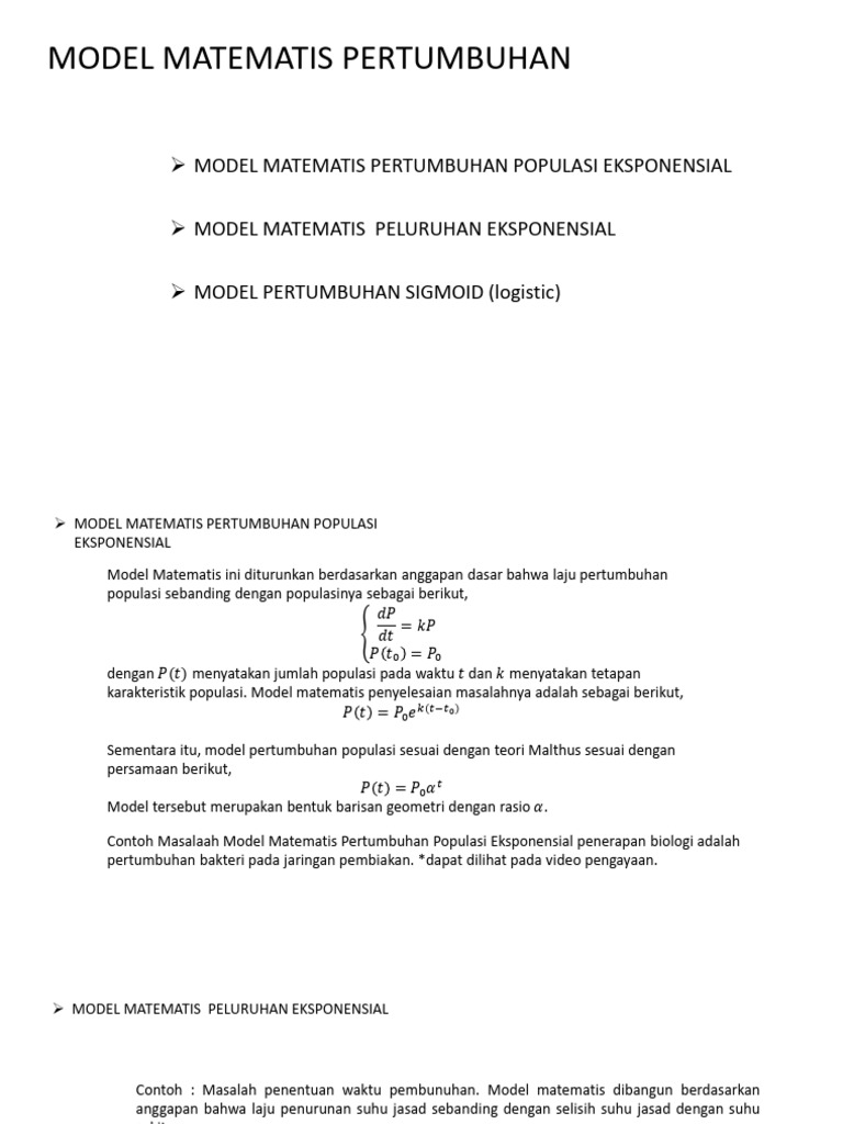 INISIASI 4 Pemodelan Matematis | PDF
