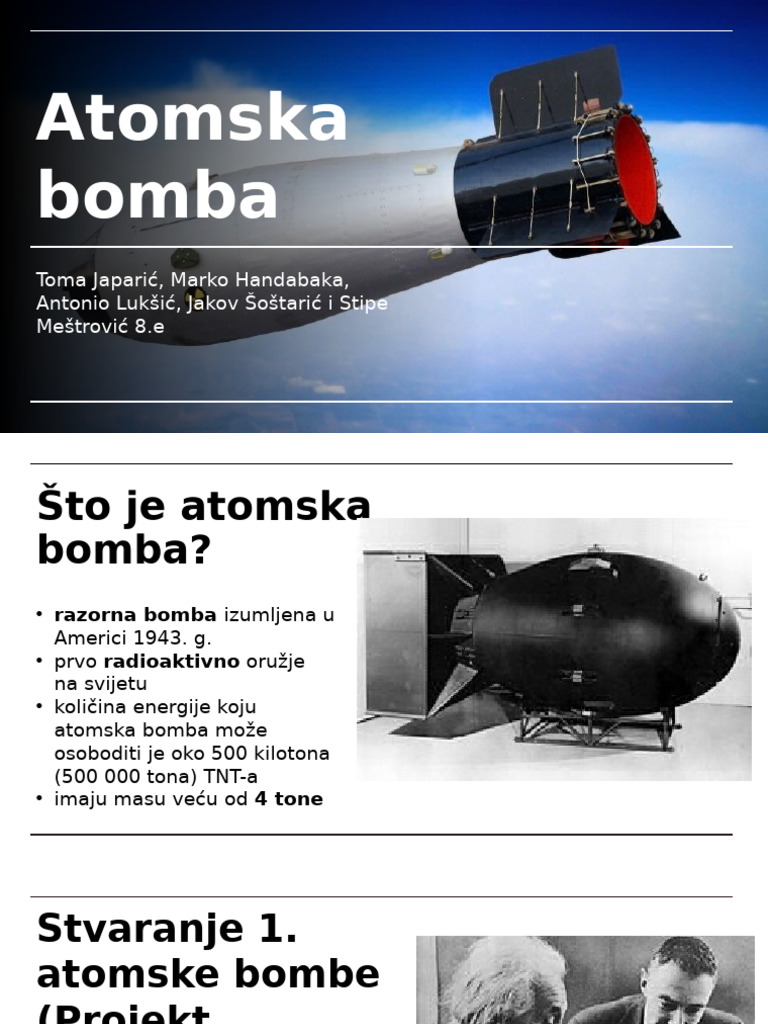 Atomska Bomba | PDF