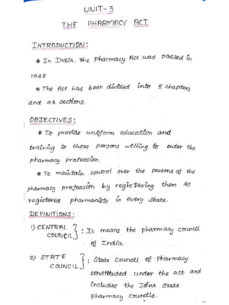 Pharmaceutical Jurisprudence Pharmacy Act | PDF