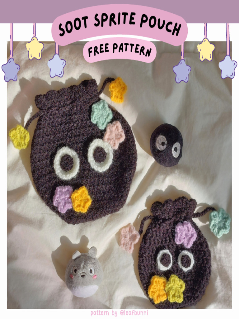 Soot Sprite Pouch Pattern | PDF | Crochet | Weaving
