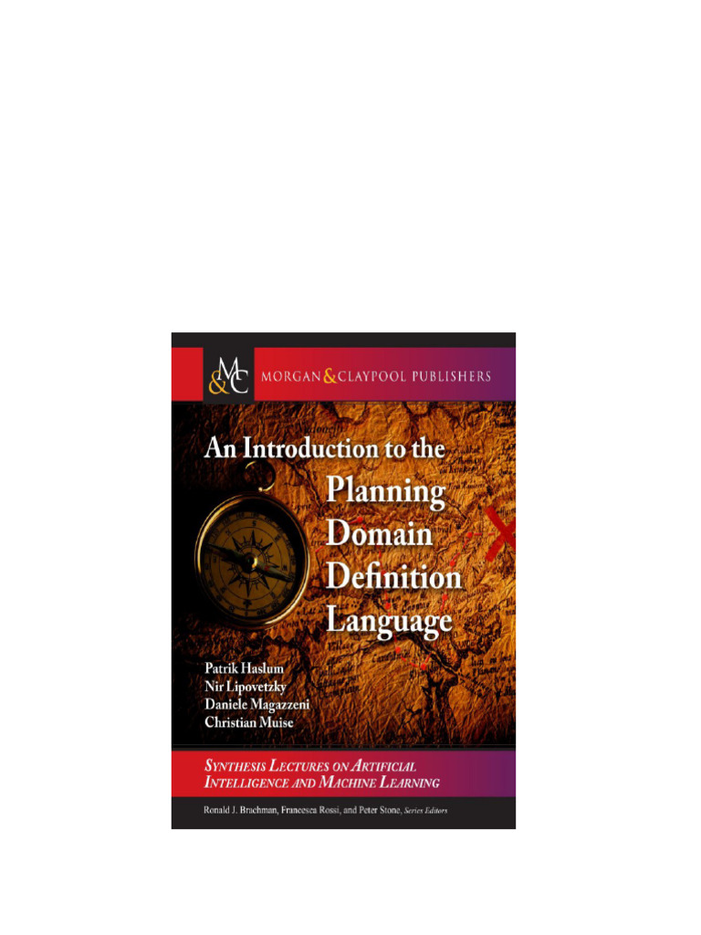 An Introduction To The Planning Domain Definition Language 1st Edition ...