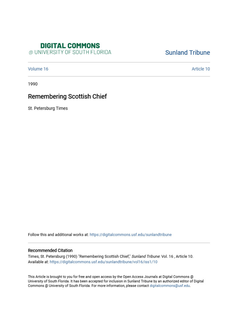 Remembering Scottish Chief | PDF | Confederate States Of America | Tampa