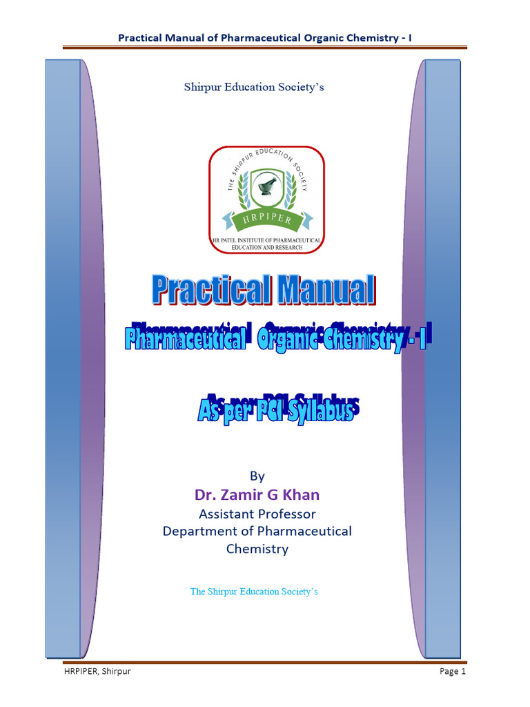 Pharmaceutical Organic Chemistry I | PDF | Isomer | Amine