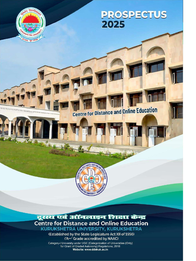 Cdoe Prospectus - 1746508388 | PDF | Academic Term | Master's Degree