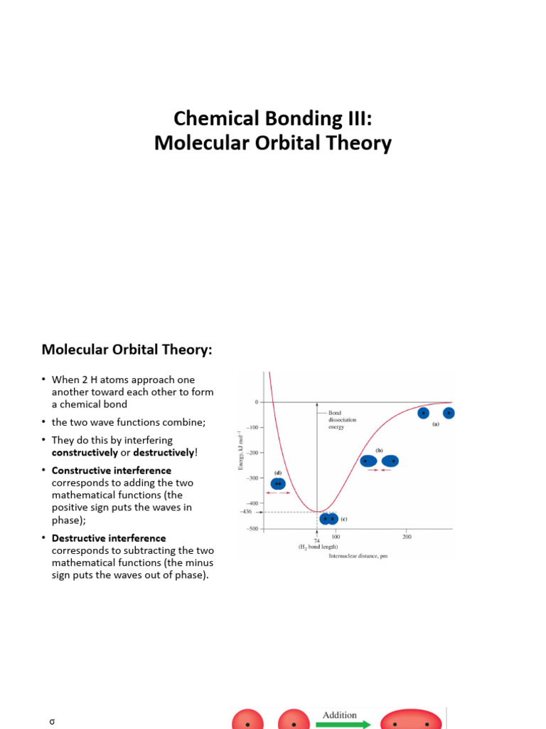 Symmetrical Pi Molecular Orbitals | PDF | Molecular Orbital | Chemical Bond