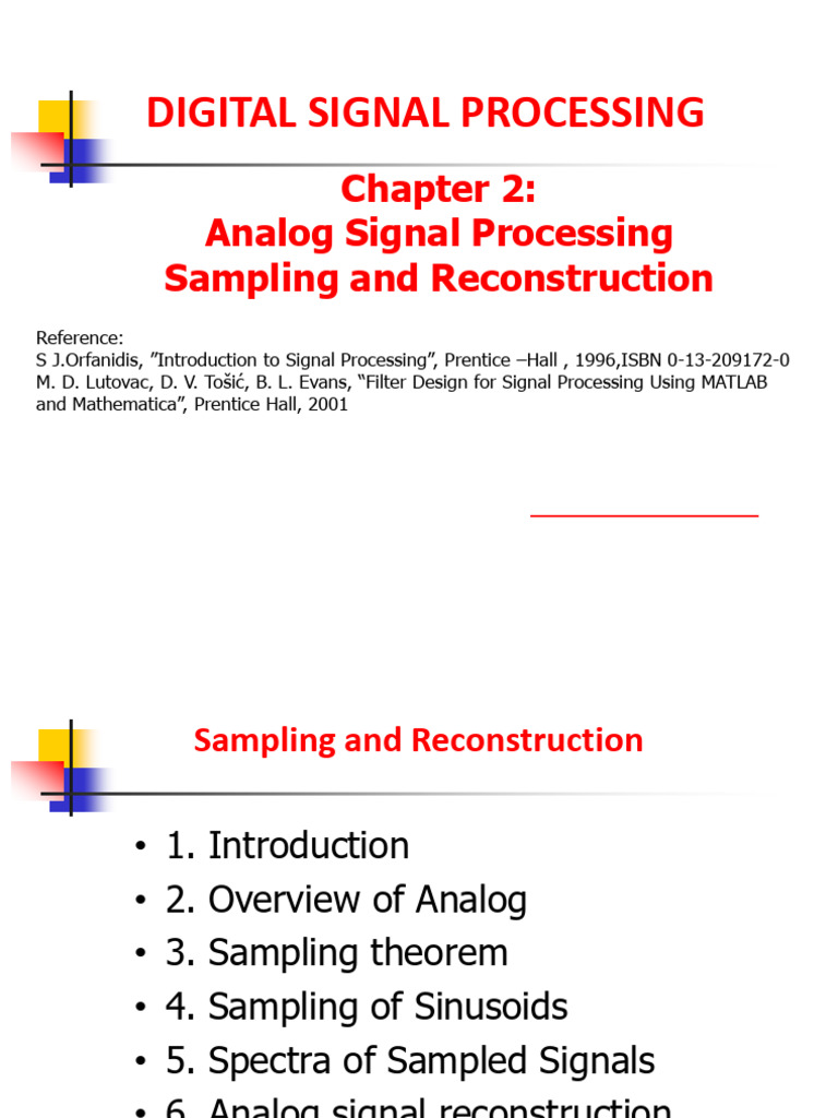 Ch2 ASampling VGU2025 | PDF | Sampling (Signal Processing) | Spectral Density
